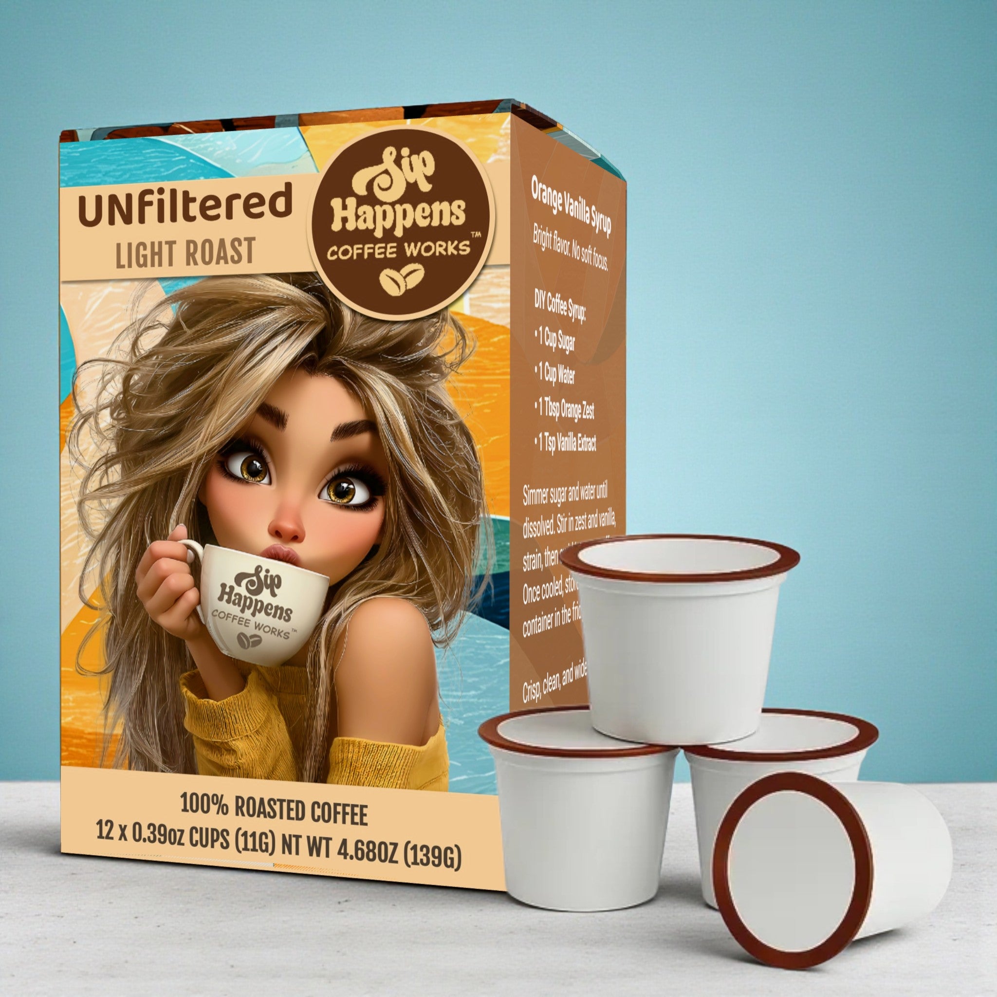 Unfiltered Coffee Pods 12ct | Light Roast Mold-Free – Sip Happens